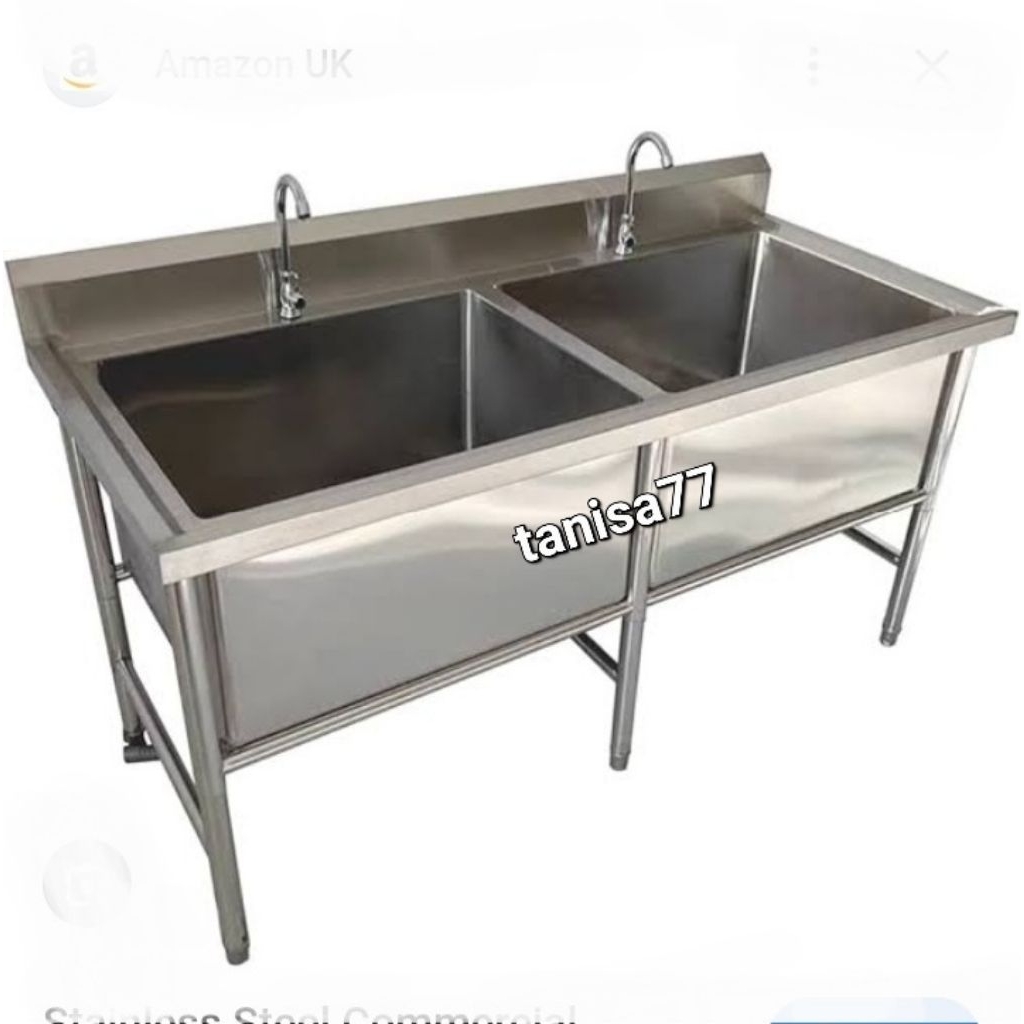 Jual WASTAFEL SINK/MEJA WASTAFEL STAINLESS STEEL | Shopee Indonesia