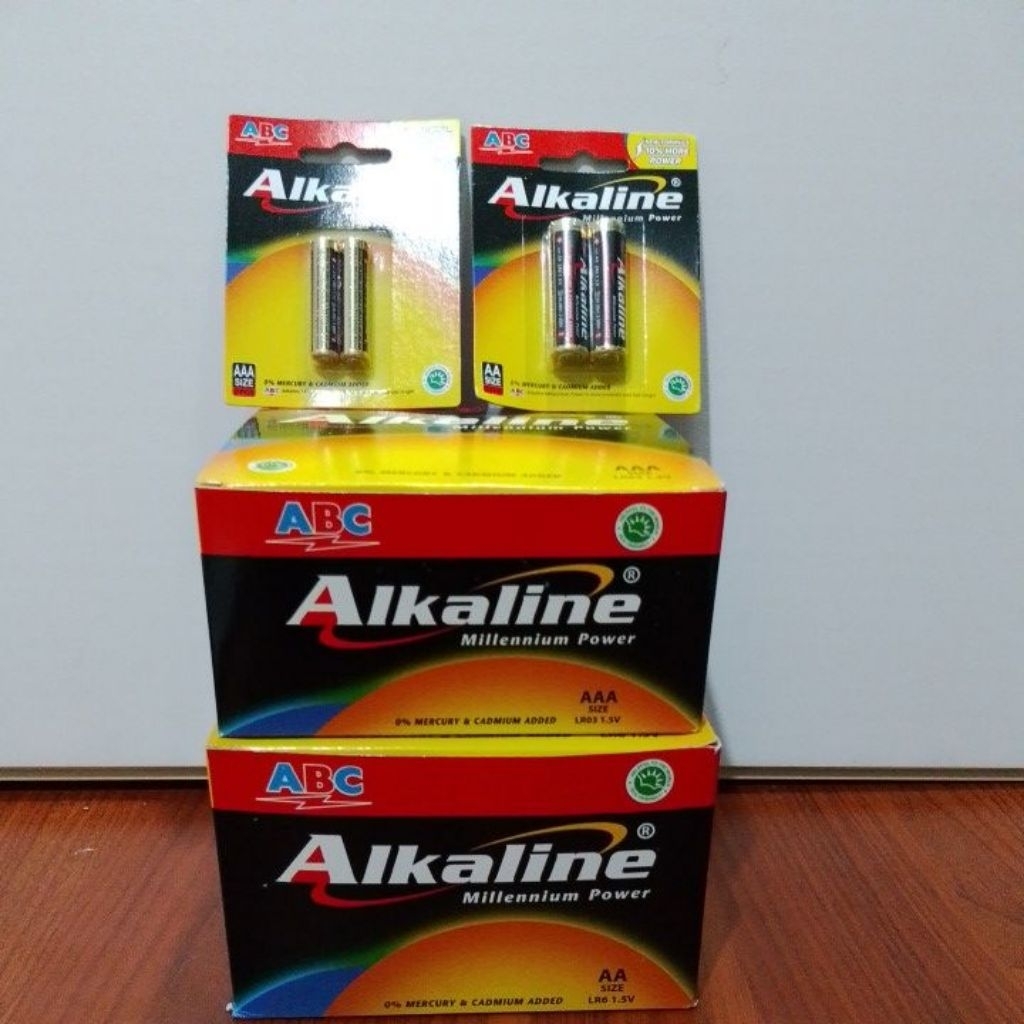 Jual Batre||abc alkaline||AA||AAA||baterai alkaline per box(24set ...
