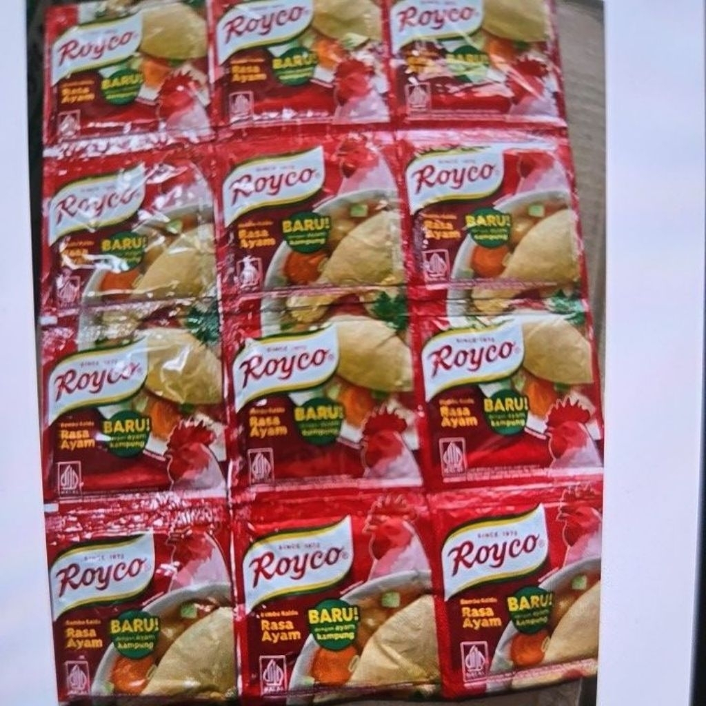 Jual royco ayam royco sapi 8 gram 1 lembar isi 3 lusin | Shopee Indonesia