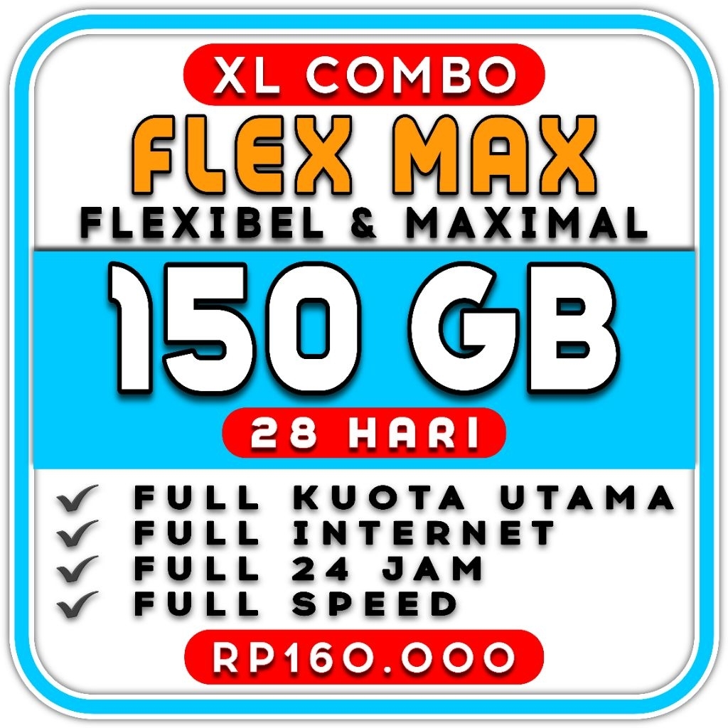 Jual (SUPER PROMO) KUOTA XL BEBAS PUAS 270 GB 30 HARI | Shopee Indonesia