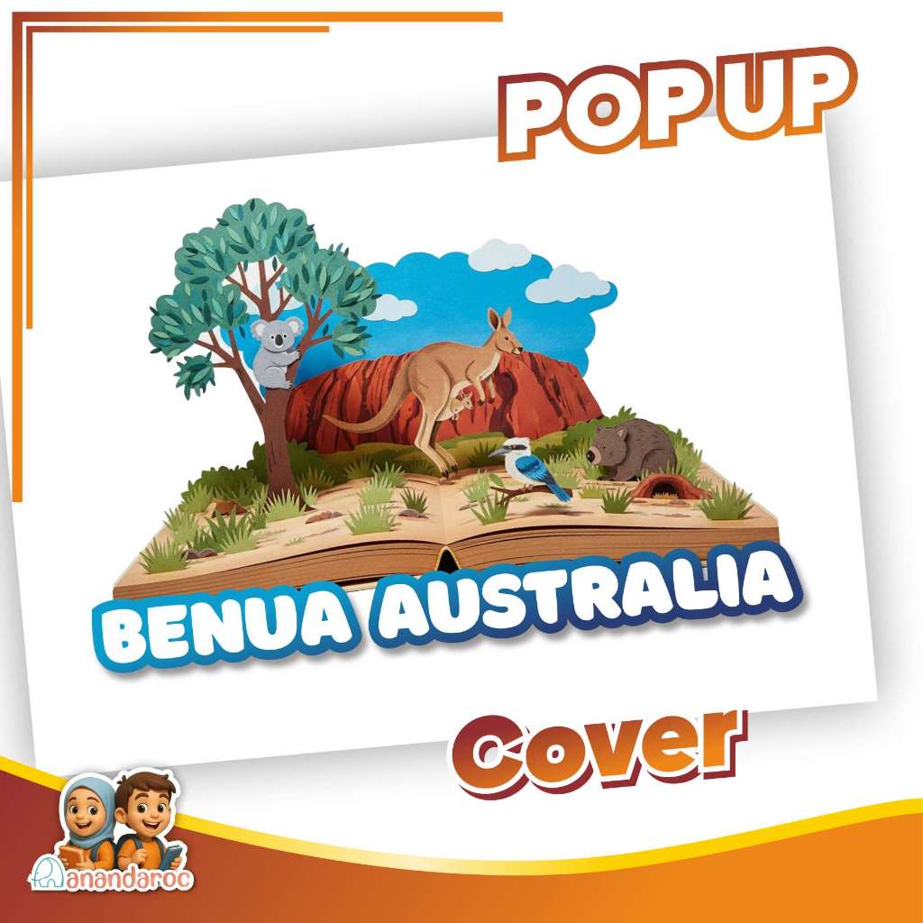 Jual Benua Australia Pop Up Template | A4 Mudah dirangkai | Shopee ...