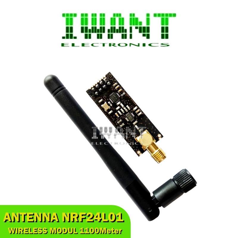 Jual NRF24L01 NRF 24L01 PA LNA 2.4GHZ SMA + ANTENNA WIRELESS MODULE 1 ...