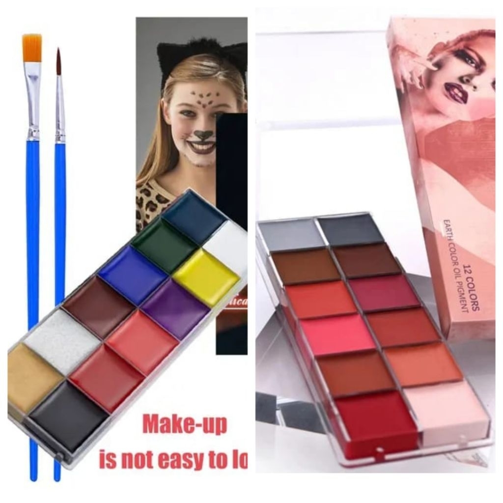 Jual 12 Warna Body Face Painting Cat Wajah Painting Wajah Body Painting ...