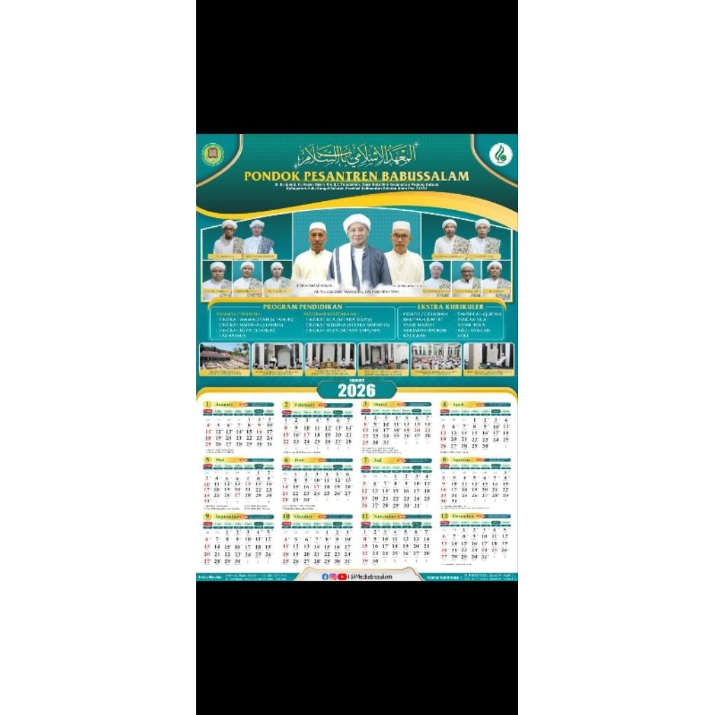 Jual KALENDER PONDOK PESANTEN BABUSSALAM 2026 | Shopee Indonesia