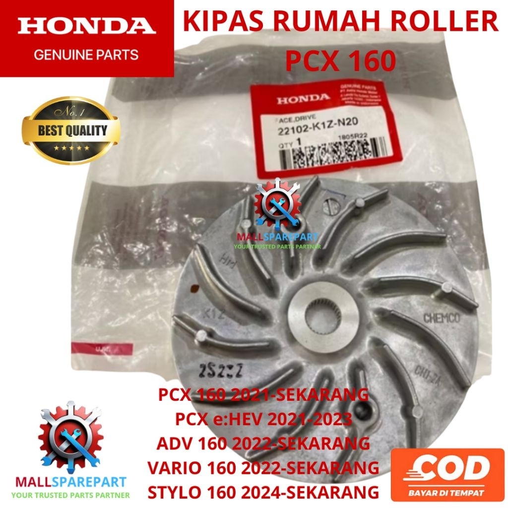 Jual KIPAS RUMAH ROLLER FACE DRIVE HONDA K1Z PCX 160 ADV 160 VARIO 160 ...