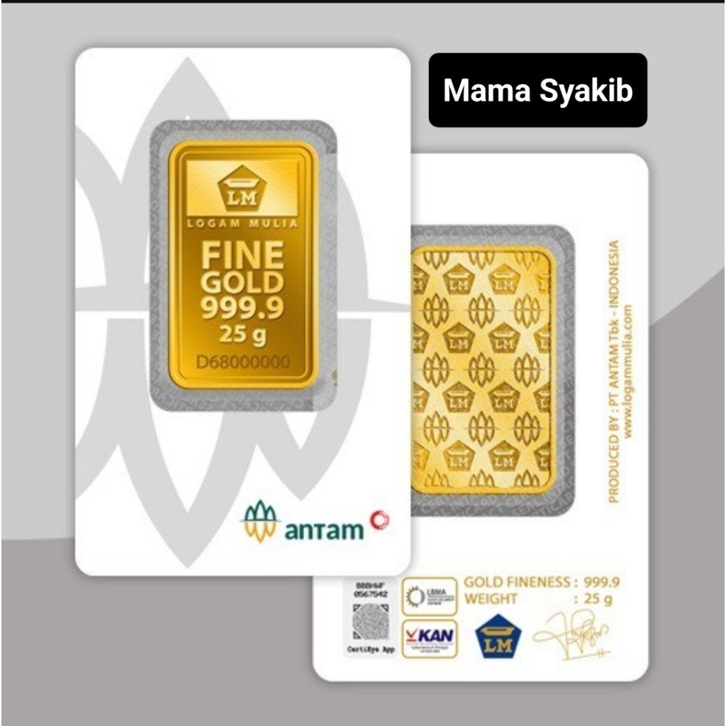 Jual LM Emas 25 gram Antam Red Mark tahun 2026, logam Mulia | Shopee ...