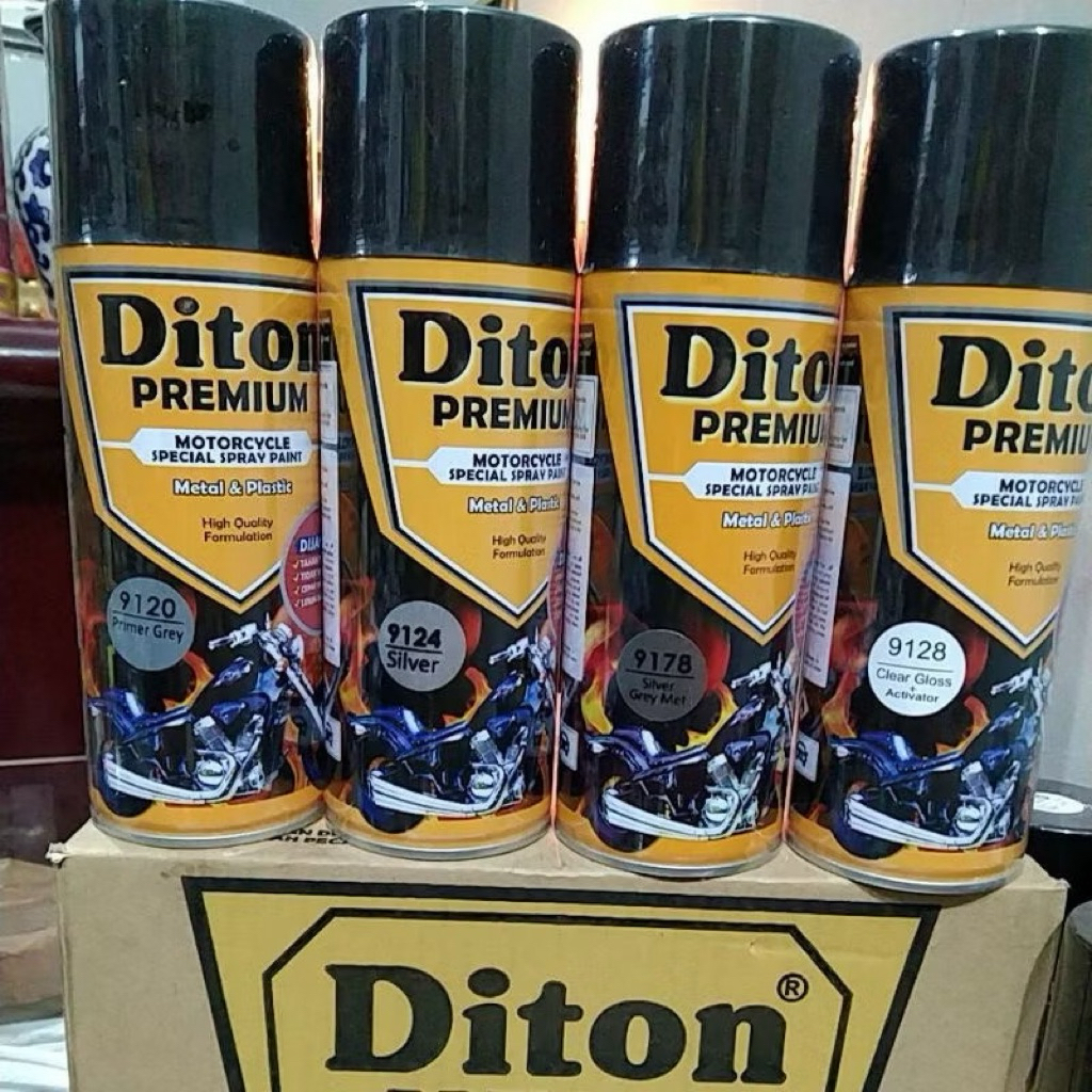 Jual 4 KALENG Paket 9178 SILVER GREY MET , pilok cat semprot pilox ...