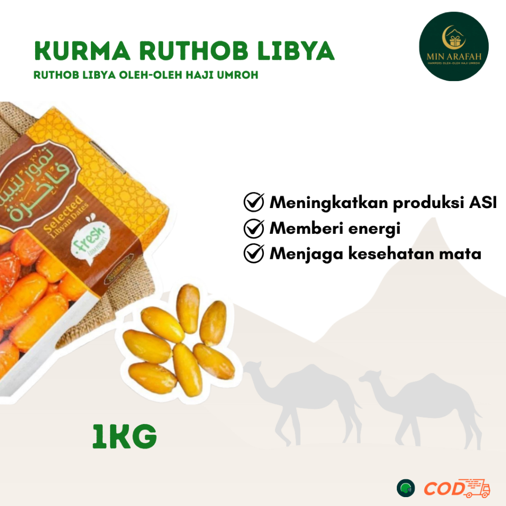 Jual Kurma Ruthob Libya 1 Kg Kurma Mengkel Kurma Muda Oleh-oleh Haji ...