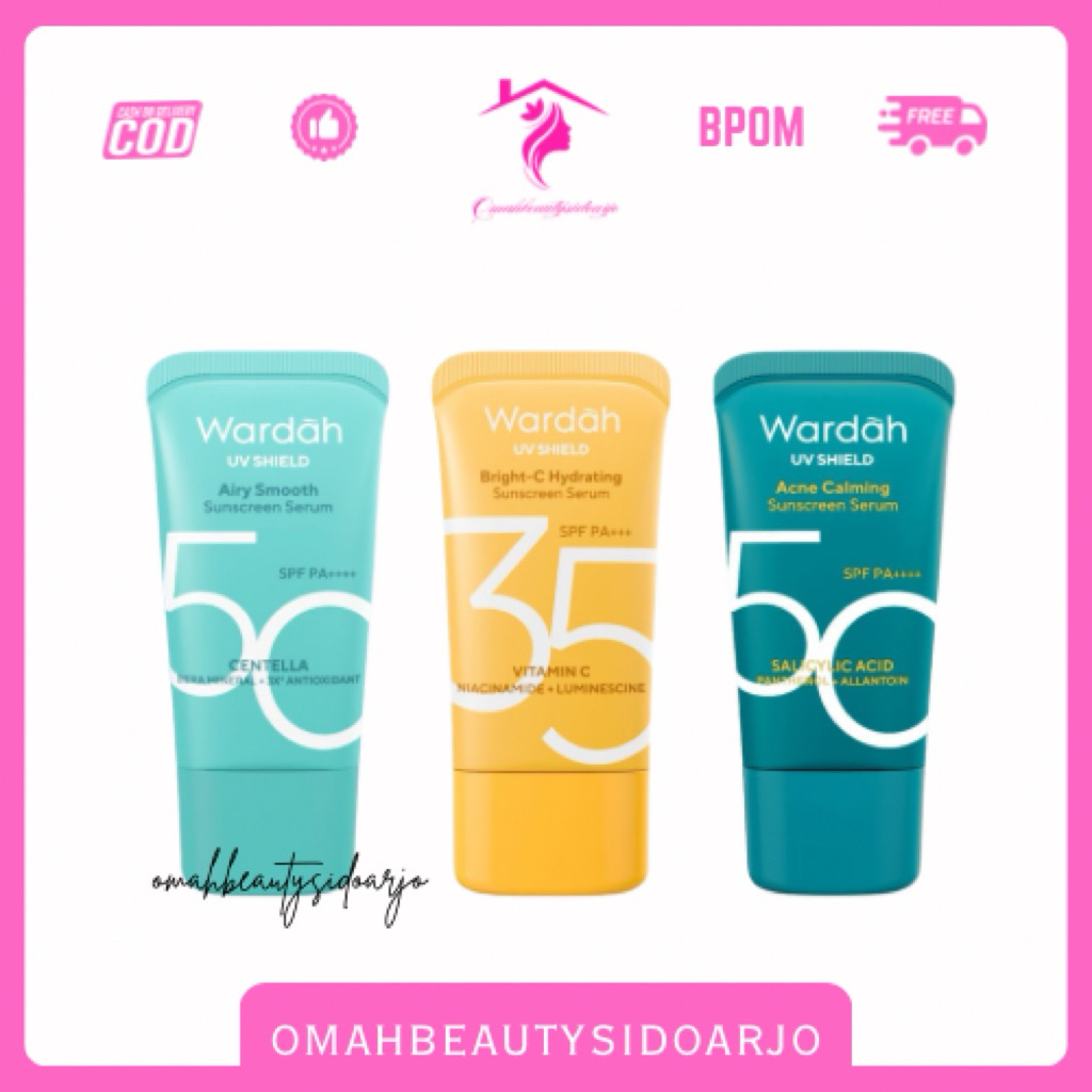 Jual [KEMASAN TERBARU] WARDAH UV SHIELD SUNSCREEN GEL SPF 35 & SPF 50 ...