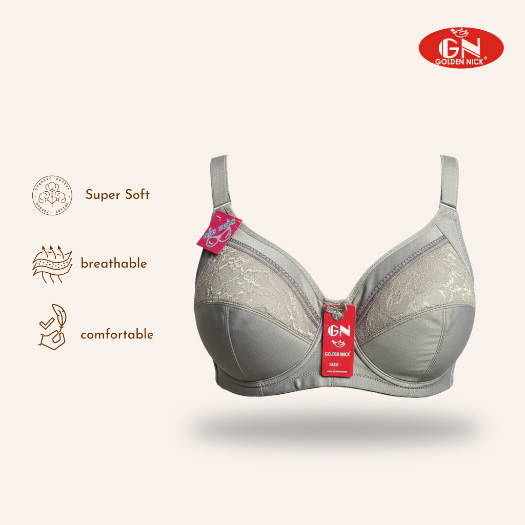 Jual Golden Nick- ( ISI 3 ) 812 Bra Mama Tanpa kawat Busa Tipis BH ...