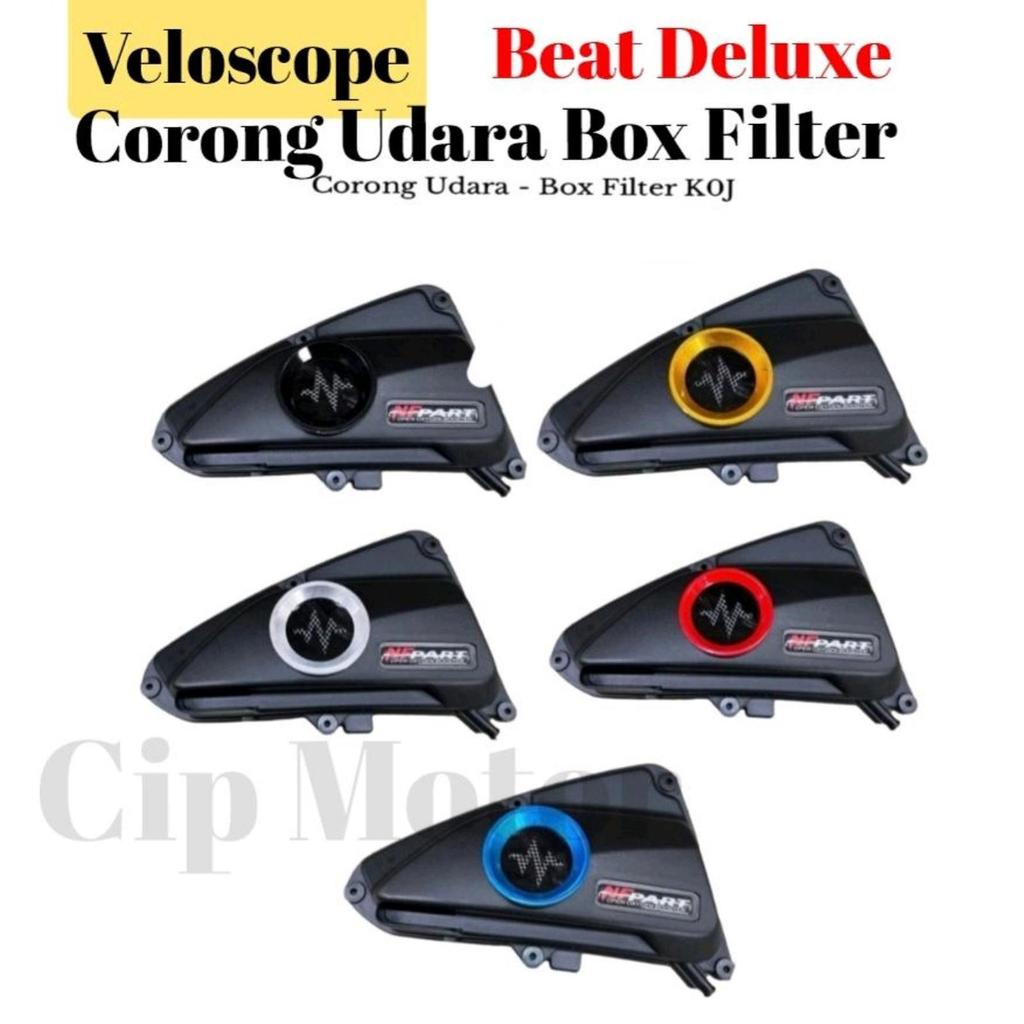 Jual Tutup Filter Udara + Corong Veloscope Honda Beat Deluxe / Beat ...