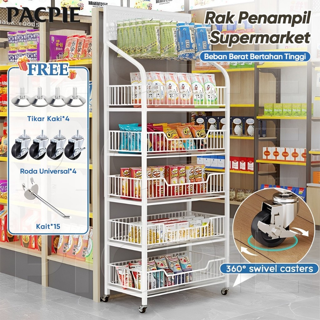 Jual PACPIE Rak Dapur / Supermarket / Warung / Ciki / Rak Snack / Rak ...