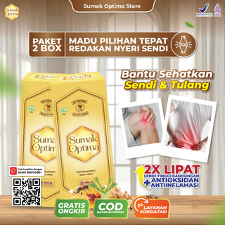 Jual Paket 2 Box Sumak Optima Original 135ml Madu Herbal Aman untuk ...