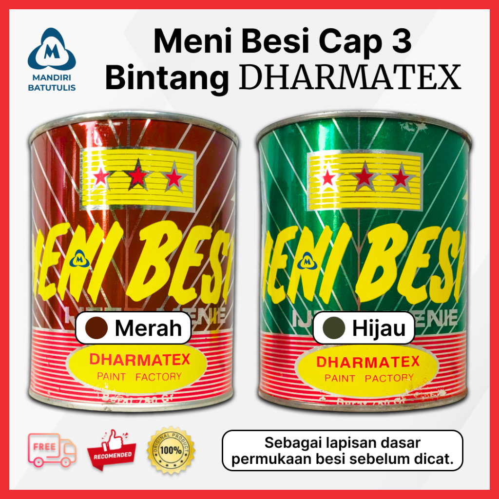 Jual Loodmenie - Meni Menie Besi Cap Bintang - Cat Dasar Besi - Cat ...