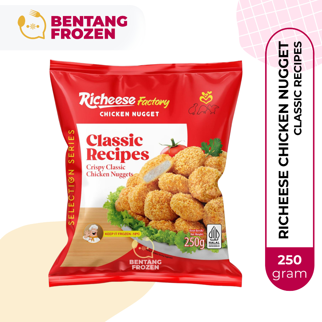 Jual Richeese Factory Chicken Nugget Classic 250gr / Nugget Original ...