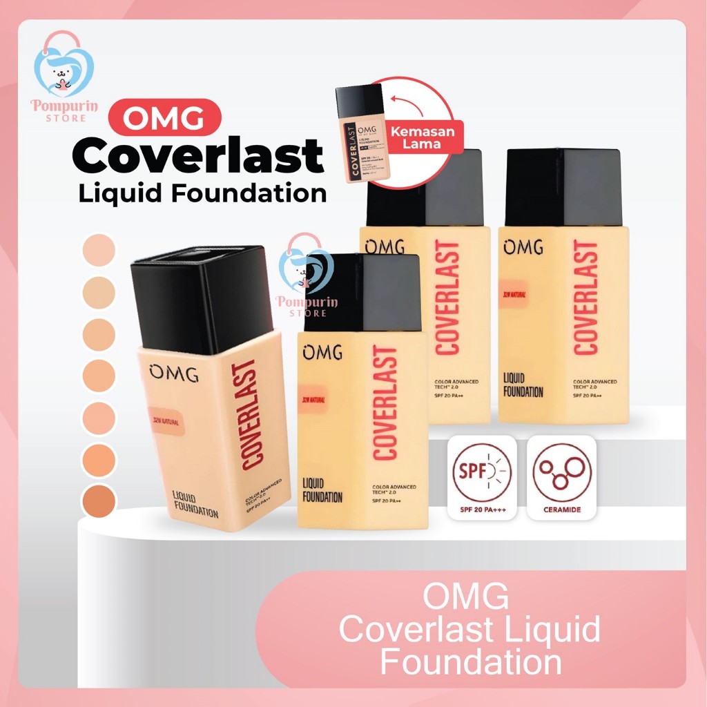 Jual OMG Coverlast Liquid Foundation High Coverage SPF20 PA+++ (Oh My ...