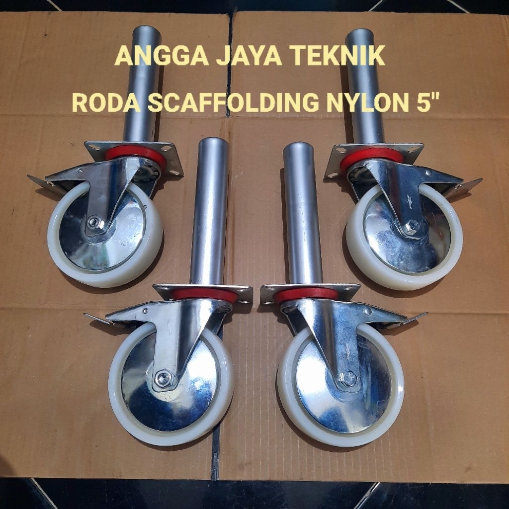 Jual Roda scaffolding 5 inch nylon roda steger roda perancah roda ...