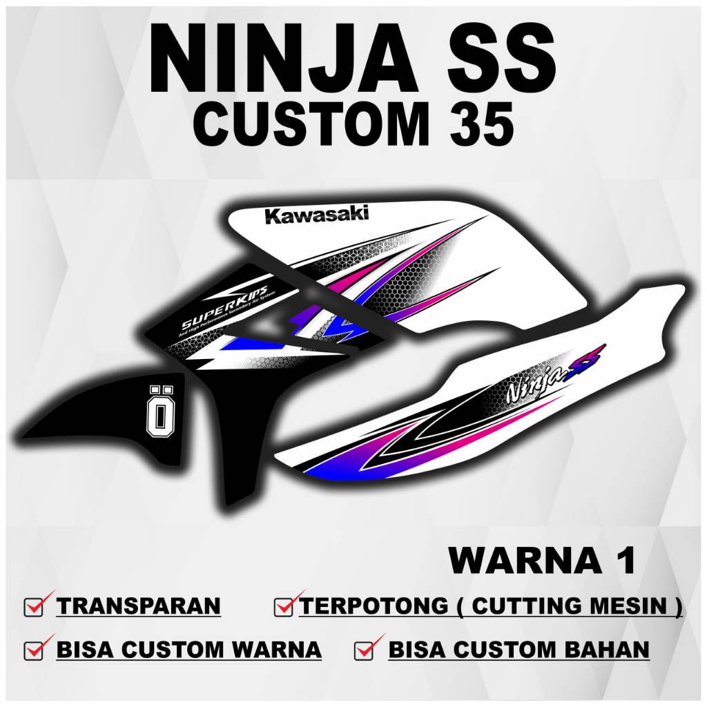 Jual Sticker Ninja SS / Striping Ninja SS / Stiker Striping Decal ...
