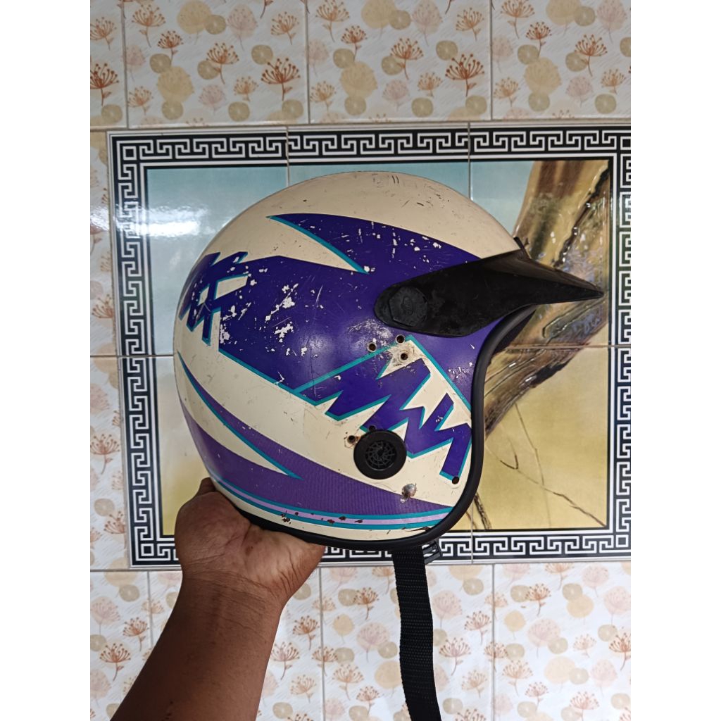 Jual Yamaha helm biru putih | Shopee Indonesia