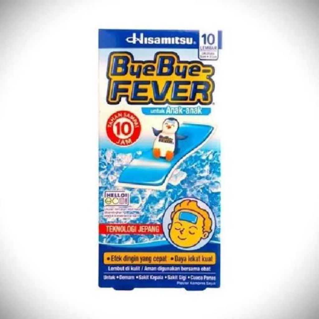 Jual Hisamitsu Bye Bye Fever Plester Kompres Demam Anak Dan Dewasa ...