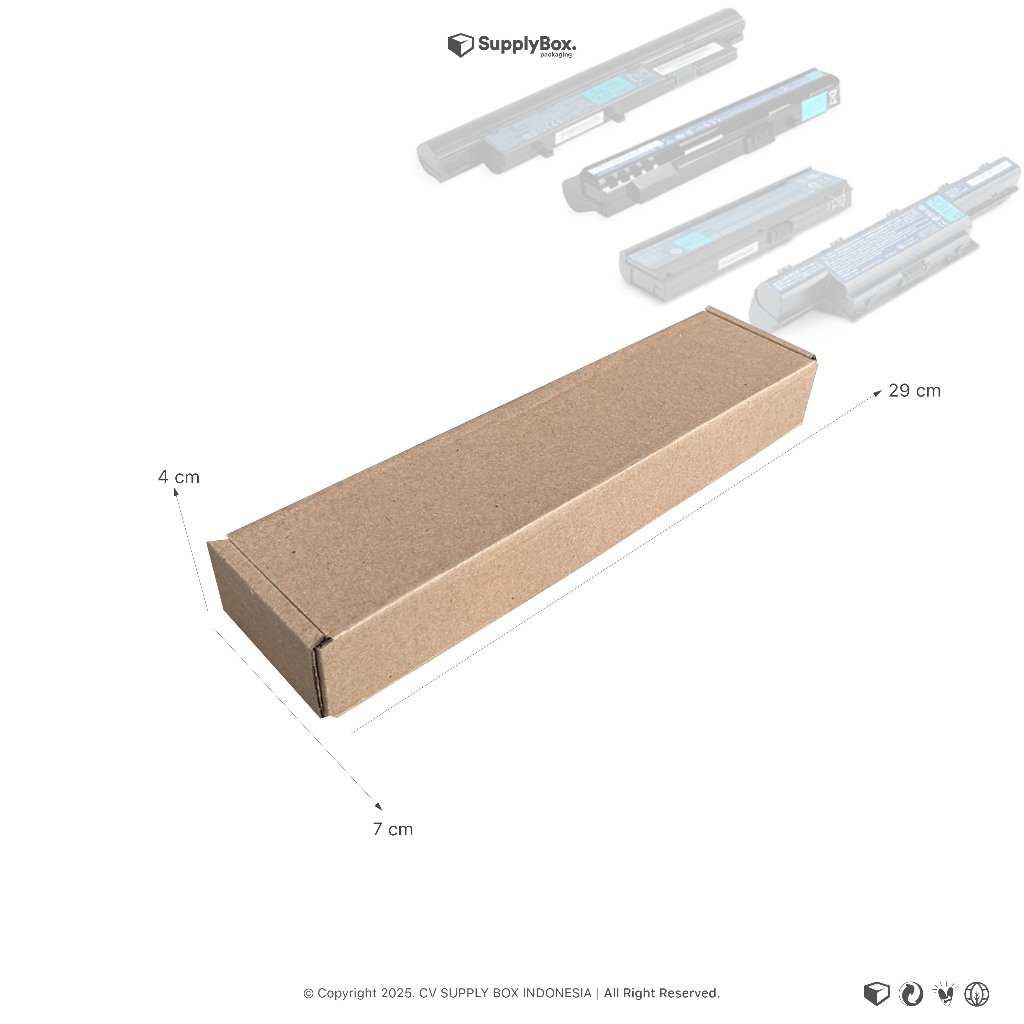 Jual KARDUS BOX PACKING 29 x 7 x 4 CM | Packaging Sparepart / LED Tube ...