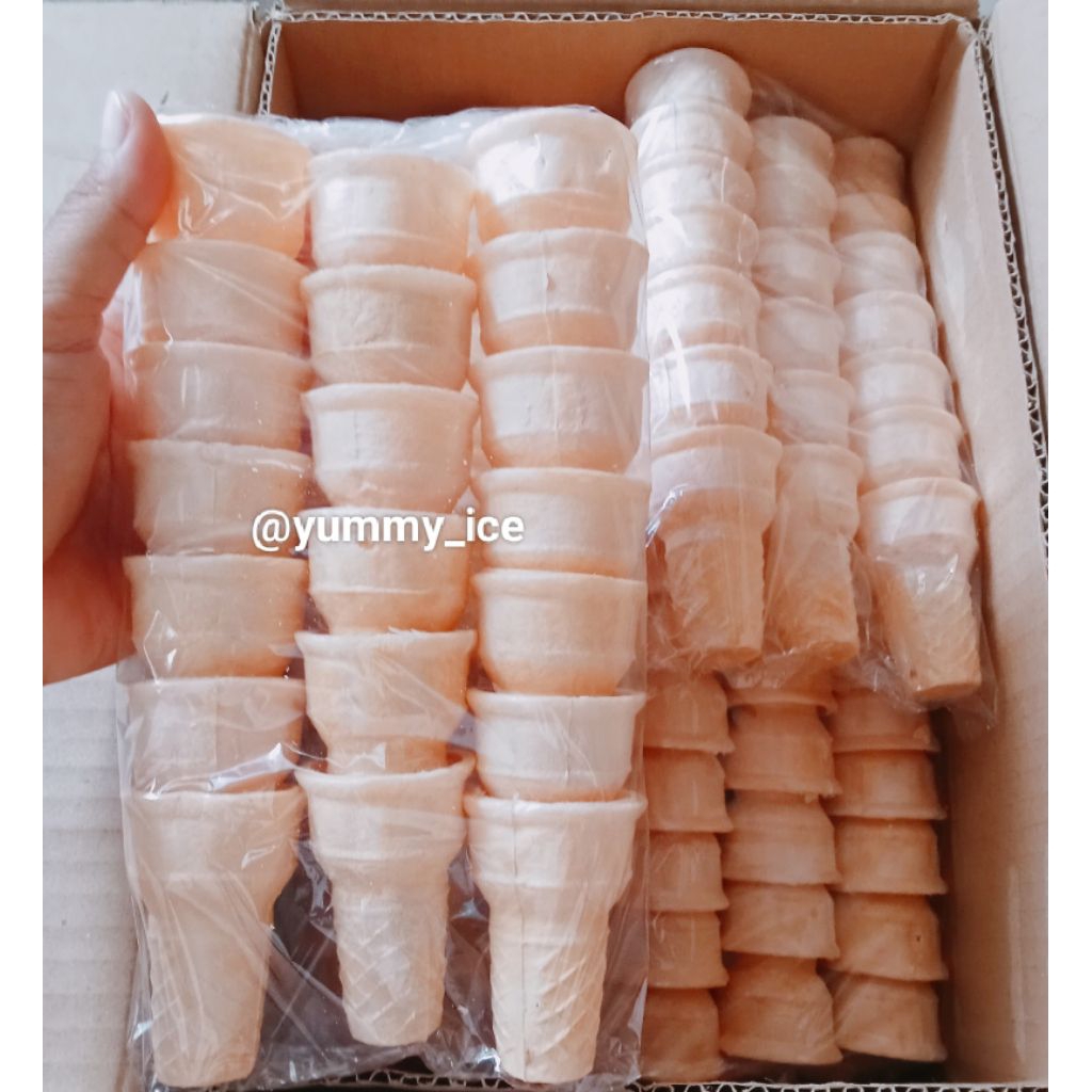 Jual Cone Eskrim Mcd McDonald Kecil Diameter 4,5cm isi 100pcs Real ...