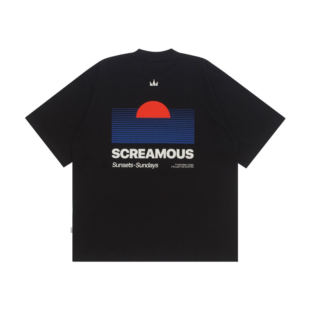 Jual Screamous Kaos T-Shirt OVERSIZE 16s CALM SEA BLACK | Shopee Indonesia