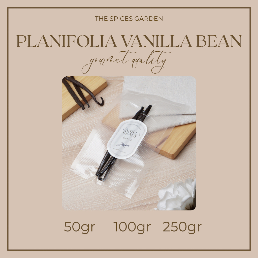 Jual Vanilla Bean Planifolia Grade A, Gourmet & Export Quality, 100% ...