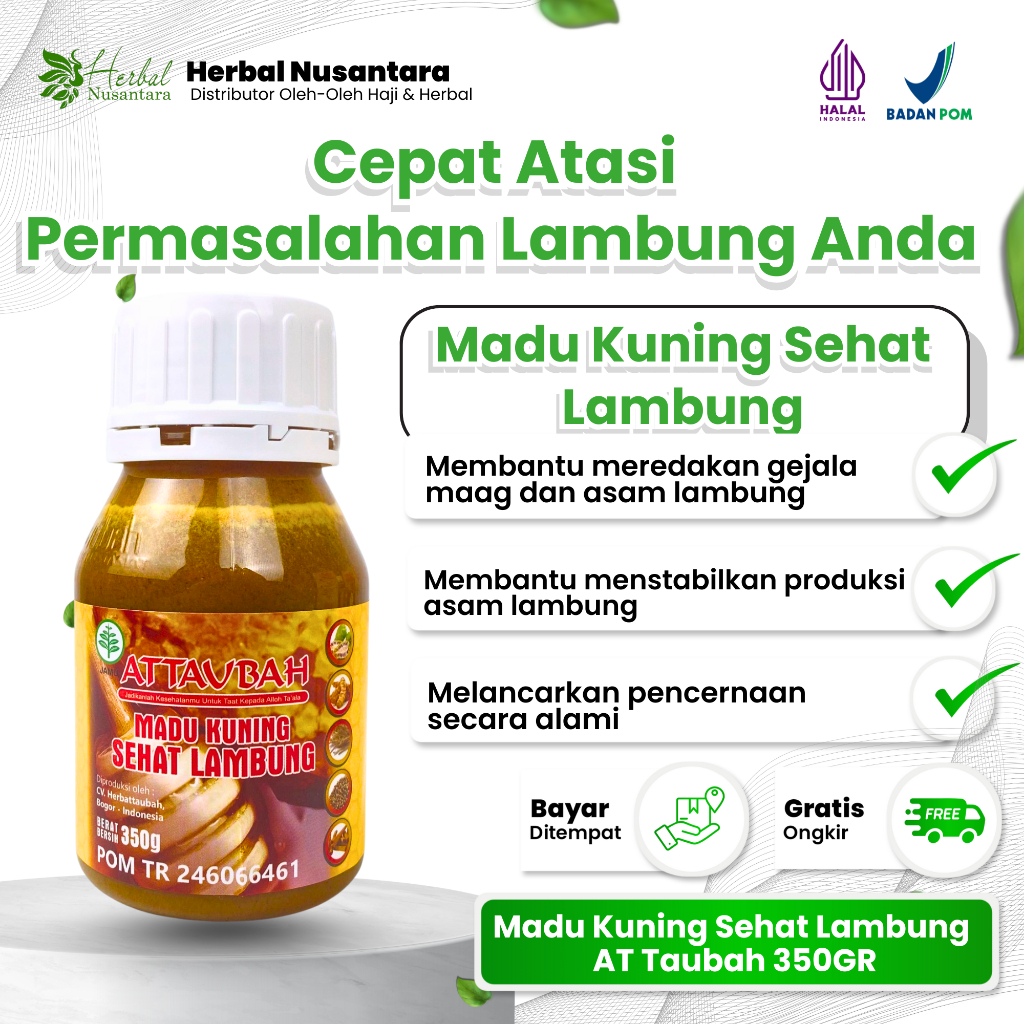 Jual Madu Kuning Sehat Lambung At-Taubah 350GR | untuk Atasi ...