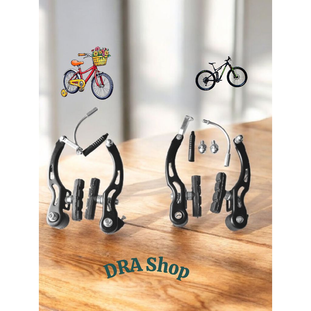 Jual Rem V Break sepeda MTB Lipat & Roadbike 1 set Depan dan Belakang ...