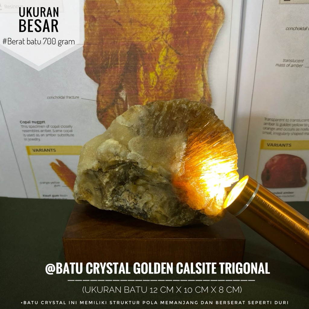 Jual Batu Crystal Golden Calsite Trigonal L50 atau Batu Kristal Yellow ...