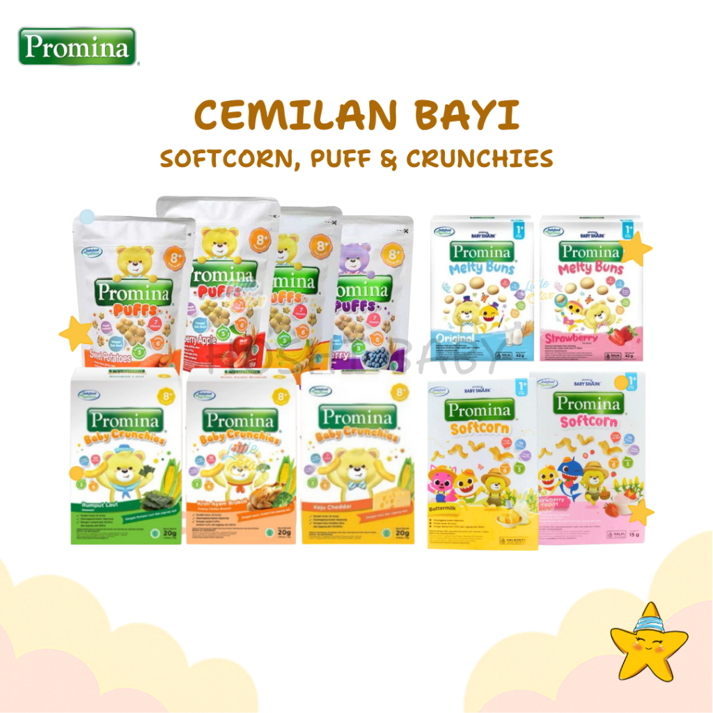 Jual HBK Promina Baby Soft Corn Buttermilk Strawberry Yogurt 15Gr ...