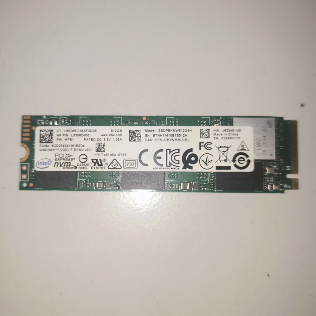 Jual SSD Intel 512GB NVMe M.2 | Shopee Indonesia