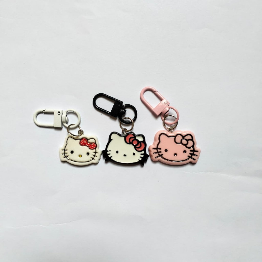 Jual Gantungan Kunci Bentuk Hello Kitty Lucu Warna Warni | Ready Untuk ...