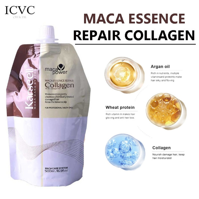 Jual 500ml KARSEELL | Collagen Repair Hair Mask Pouch Refill – Masker ...