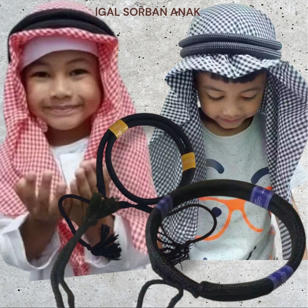 Jual IGAL KAT KEPALA ARABIAN STYLE SORBAN KONCER UKURAN ANAK DEWASA ...