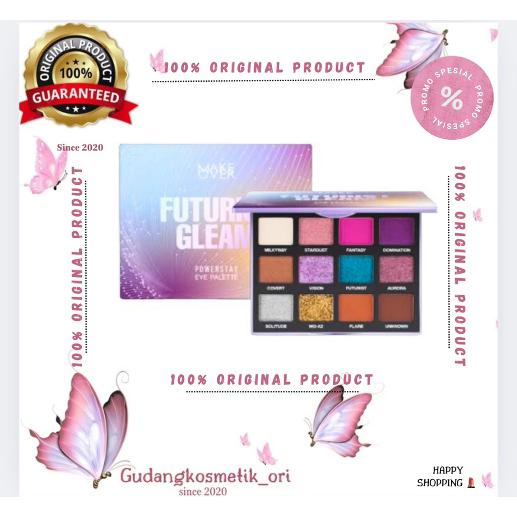 Jual ORIGINAL Make Over Powerstay Eye Palette (Futurist Gleam) | Shopee ...