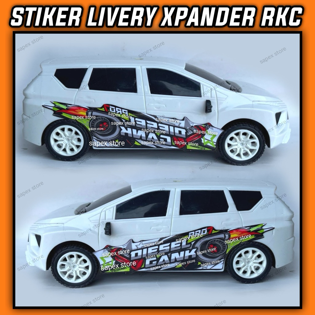 Jual STIKER LIVERY DIESEL GANK MINIATUR MOBIL XPANDER RKC | Shopee ...