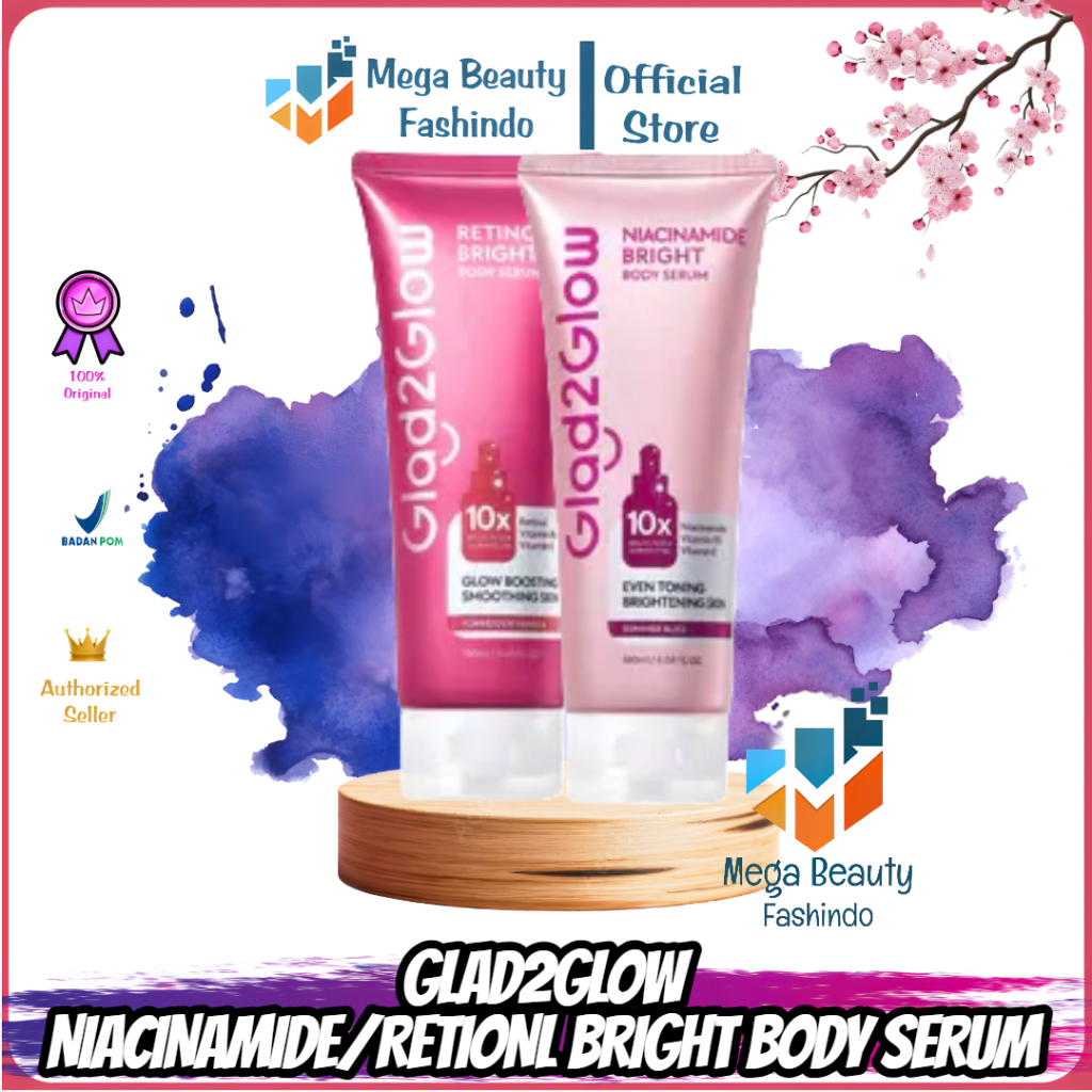 Jual GLAD2GLOW Niacinamide | Retinol Bright Body Serum 10X Instant ...