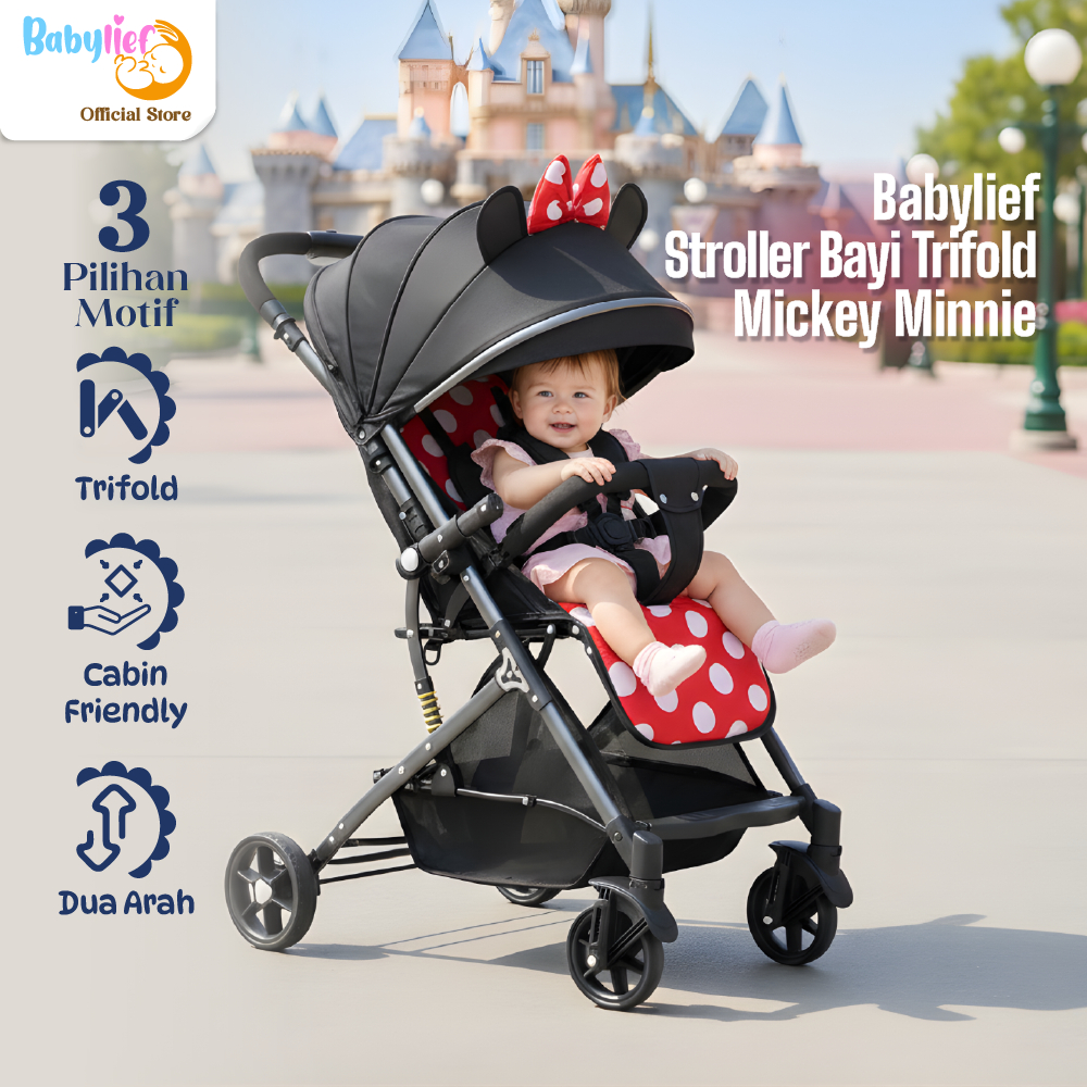 Jual Babylief Stroller Bayi Trifold Cabin Size 2 Arah Travel Friendly ...