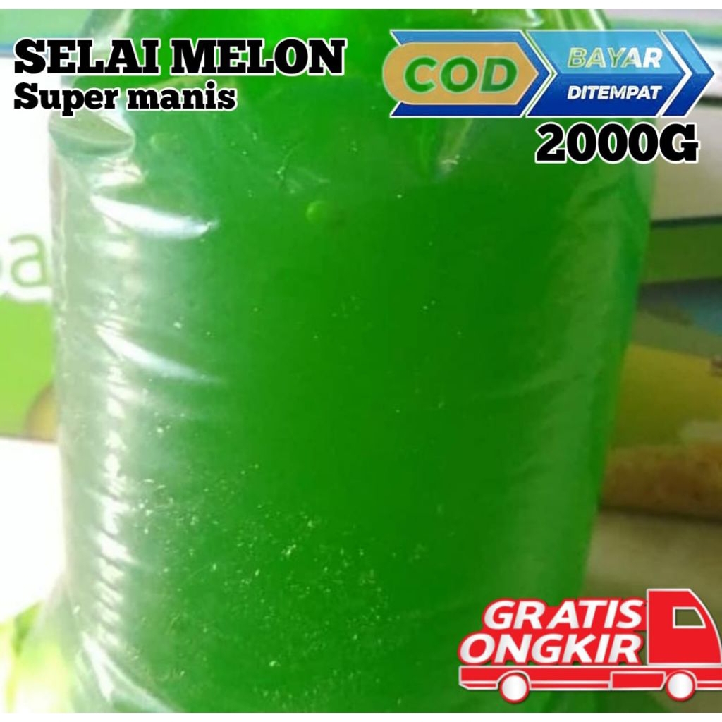 Jual Selai Melon Super Kenyal Manis 2000g Kemasan Plastik Praktis Tahan ...