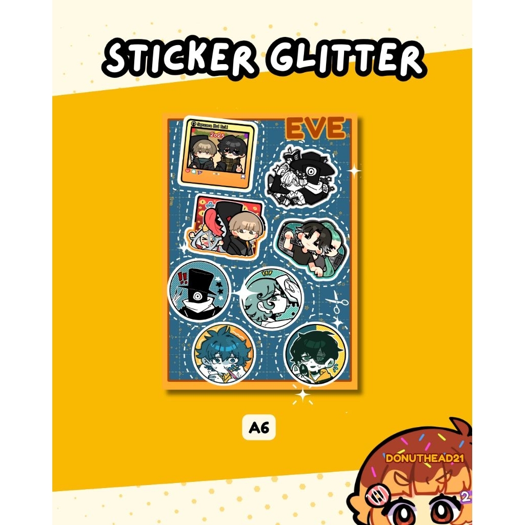 Jual STICKER GLITTER EVE A6 (NEW) | Shopee Indonesia