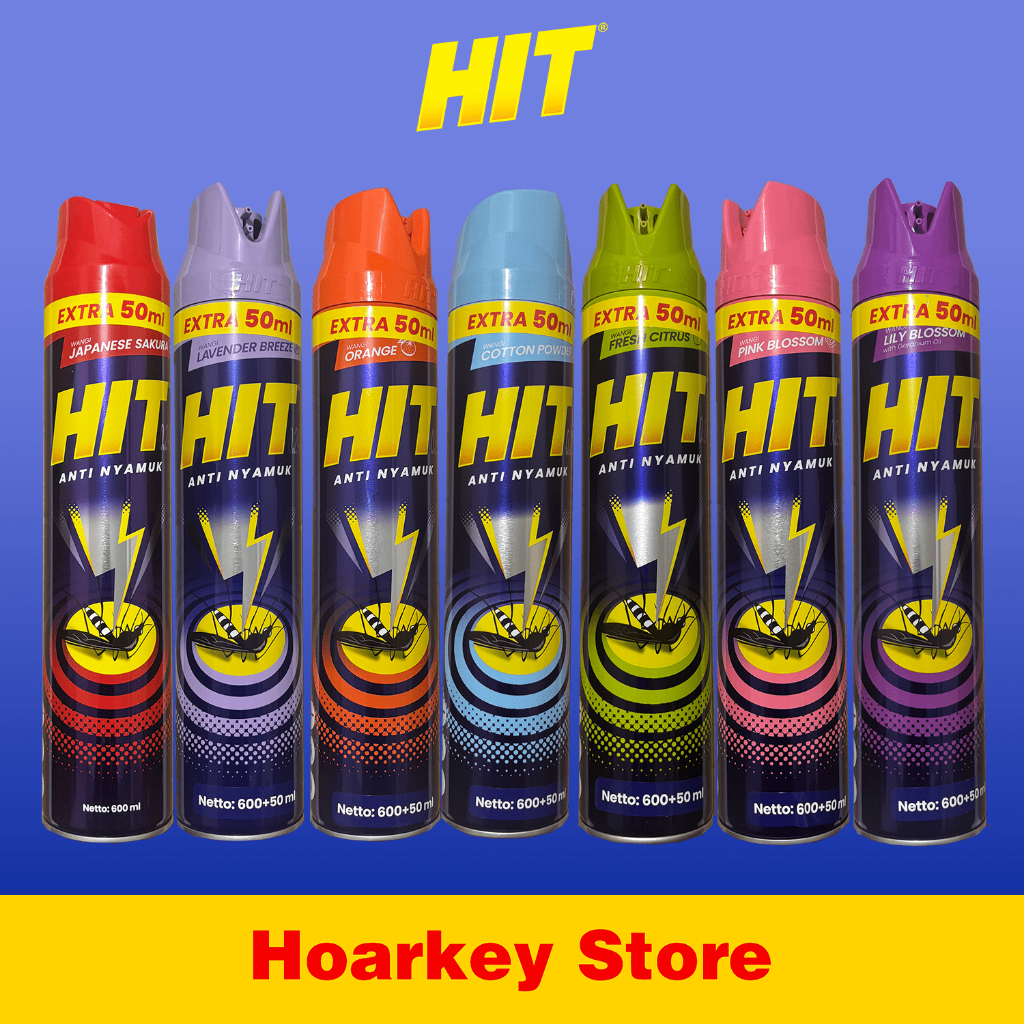Jual HIT Aerosol - Obat Anti Nyamuk dan Serangga Semprot Spray - 600 ...