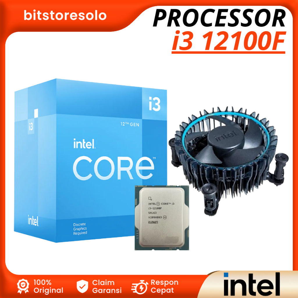 Jual Processor Intel Core i3 12100F 4 Core 8 Threads Alder Lake LGA1700 ...