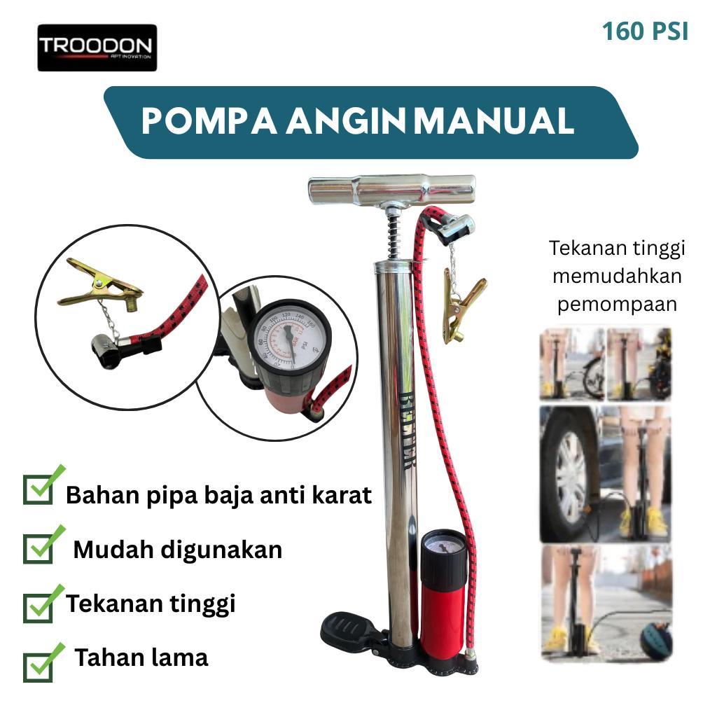 Jual Pompa Ban Motor Sepeda Tabung Meteran Stainless Steel | Shopee ...