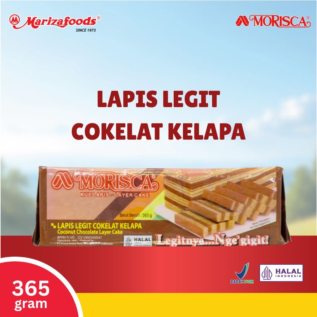 Jual Morisca Kue Lapis Coconut Chocolate 365g | Shopee Indonesia