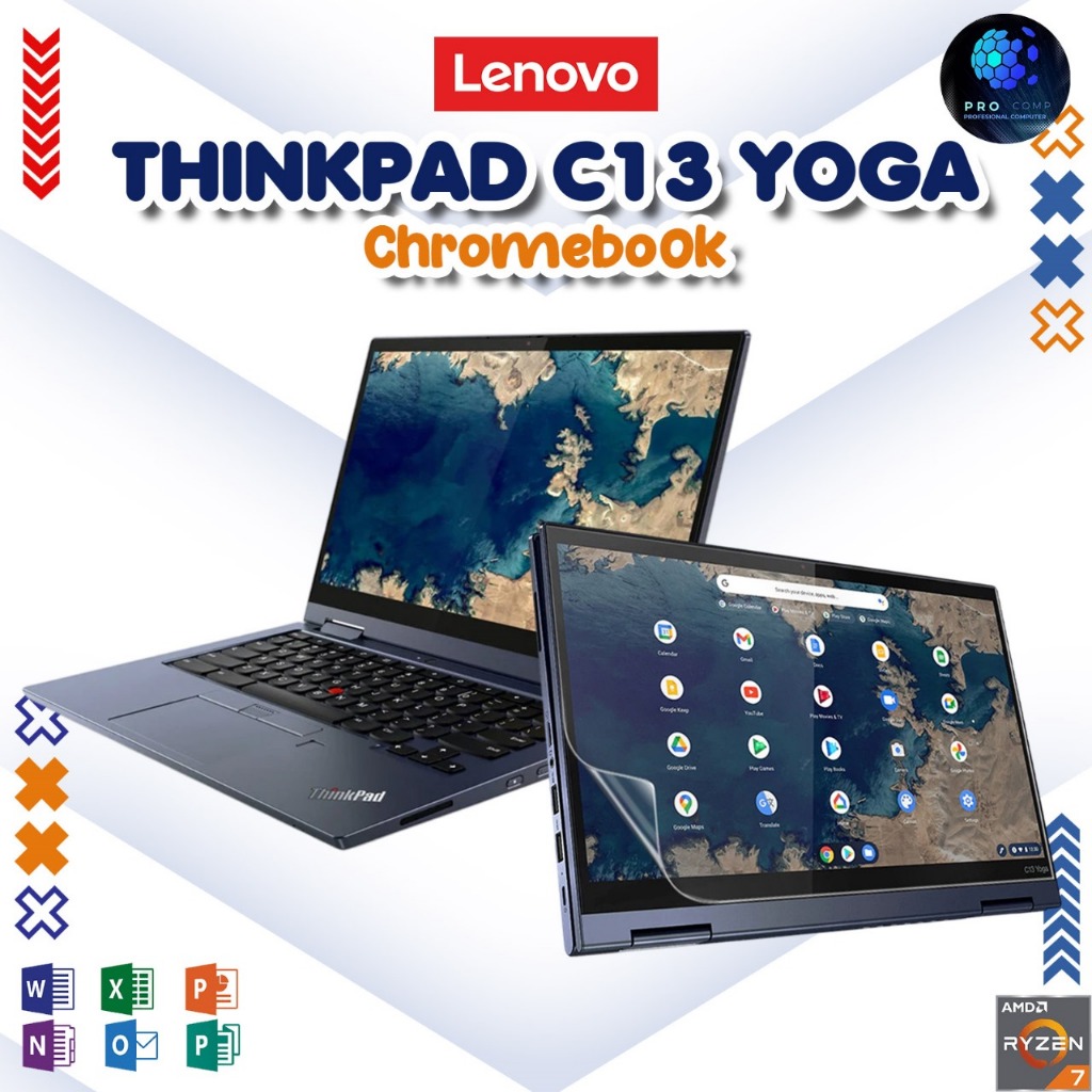 Jual Lenovo Thinkpad C13 Yoga Touch Chromebook Ryzen 5 3500C RAM 8GB ...