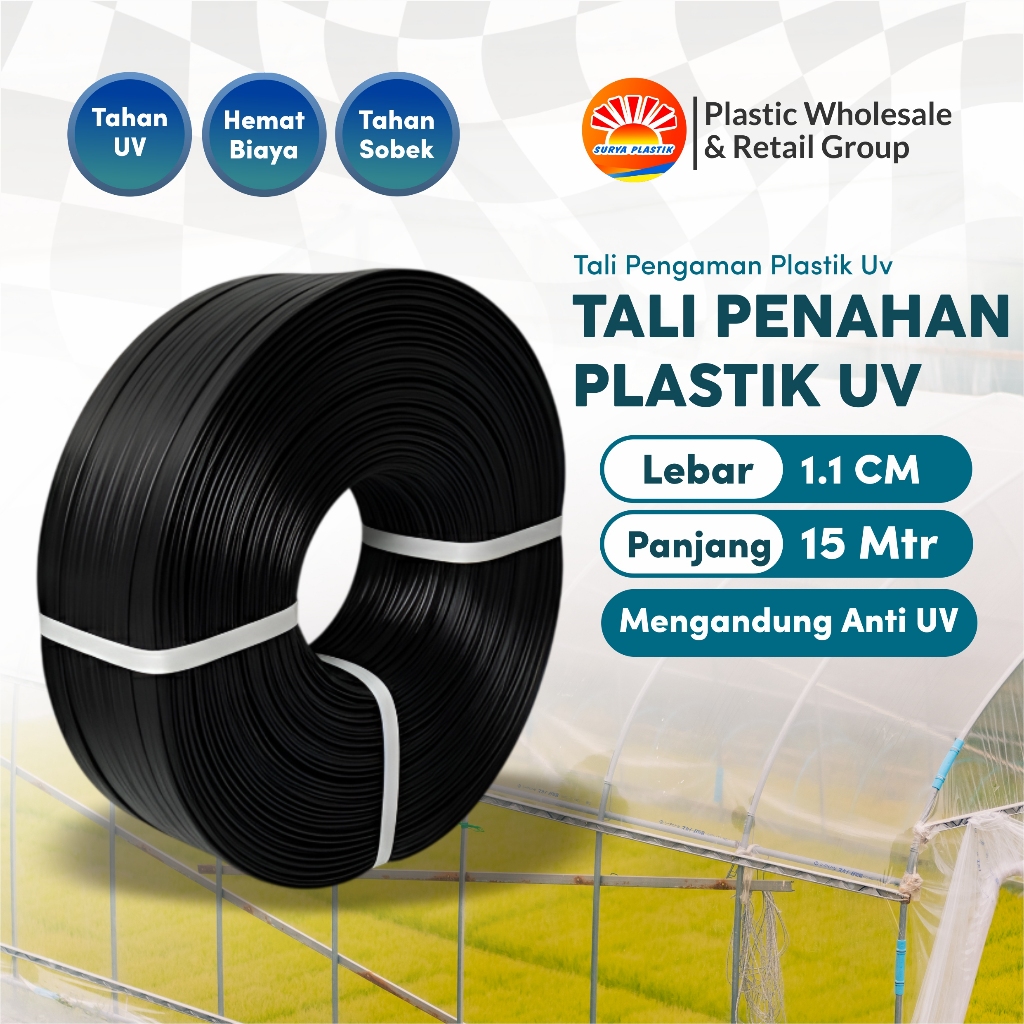 Jual Tali Penahan Plastik UV Greenhouse Anti Angin Tahan Panas | Tali ...