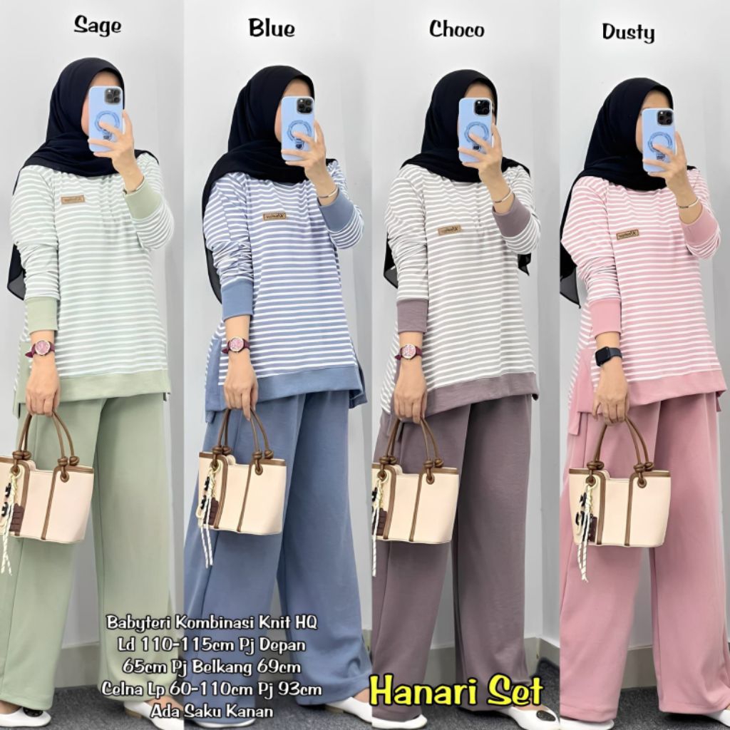 Jual HANARi SHENINA BLASTER SETELAN WANITA TERBARU KNITE MODIS ORI BY ...