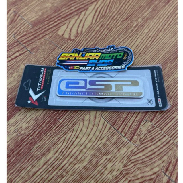 Jual EMBLEM BOX FILTER ESP TITANIUM ORIGINAL VIETNAM GR5 | Shopee Indonesia